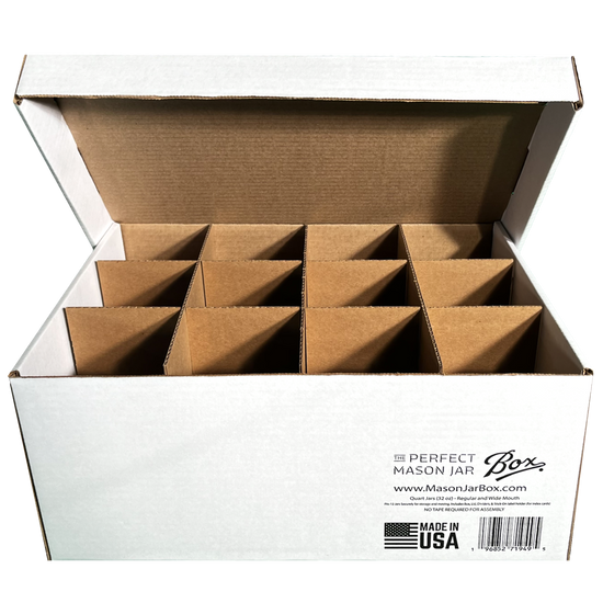 The Perfect Mason Jar Storage Box - Quart size - Canning Jar storage ...